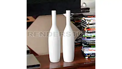 Bottles White Free 3D Model Free Download